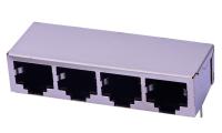 China Ethernet To Ethernet Connector , Phosphor Bronze Rj45 To Rj45 Connector for sale