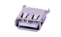 China 180 Degree Solder Usb Connector , 4PIN Needle Micro Usb Smd Connector for sale