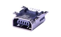 China Mother Seat Input Output Connectors SMT Micro USB 5 PIN For Cell Phone Socket Type for sale