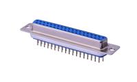 China Shield Micro D Shell Connector , 37 Pin D Sub Female Connector Strong Contact for sale