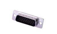 China Three Row Db 26 Pin Connector , 180 Degree D Sub Male Connector Copper Alloy for sale