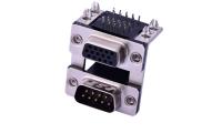China Female D Sub Connector 9PIN Public Seat Combination Type Insulation Resistance for sale