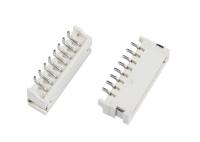 China 1.0 Mm FPC Cable Connector Without Locking Bottom Contact Sn Finsh 0.5 AMP Current Rating for sale