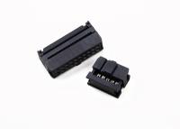China 2.00 Mm Pitch Idc Box Header , Gold Flash Flat Flex Ribbon Cable Connector for sale