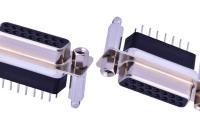 China 180 Degree Plug - In Db15 Male Connector , Custom 15 Way D Type Connector for sale
