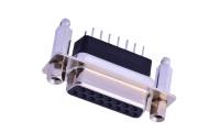 China 180 Degree Plug - In Db15 Male Connector , Custom 15 Way D Type Connector for sale