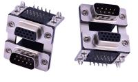 China Female D Sub Connector 9PIN Public Seat Combination Type Insulation Resistance for sale