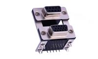China 9 Pin D Sub Female Connector , 9 Pin D Shell Connector Rated Current 3.0A for sale