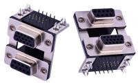 China 9 Pin D Sub Female Connector , 9 Pin D Shell Connector Rated Current 3.0A for sale