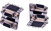 China Black VGA Socket D SUB Input Output Connectors Combination 9 Mother Copper Alloy for sale