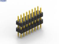 China Gold Flash Straight Pin Header , Printed Circuit Board Surface Mount Pin Header for sale