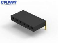 China Right Angle Female Header Connector 2.54mm 16 Pins Custom Pin Length for sale