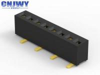 China U Terminal Female Header Connector 1.27mm Gold Plated Finsh for sale