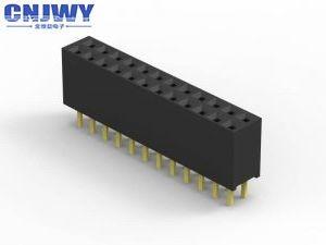 China PH 1.27mm Female Header Connector Dual Row Through Hole Y Type for sale
