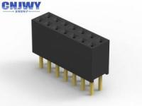 China Custom Pin Header Female Connector , Through Hole 2 Pin - 20 Pin Female Header for sale