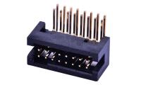 China Box 16 Pin Header Connector , Control Board Right Angle Header Connector for sale