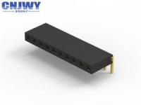 China 8 Pins 90° Female Header Connector 2.0 Mm Pitch Current Rating 2.0 AMP for sale