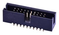 China Surface Mount Box Header Connector 1.27 Mm 20 Pins Phosphor Bronze Contact Material for sale