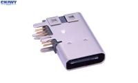 China 3.1 C Model Micro USB Connector 90-Degree Base 14 Contacts Copper Alloy for sale