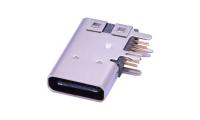 China 3.1 C Model Micro USB Connector 90-Degree Base 14 Contacts Copper Alloy for sale