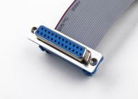 China D Sub 15 Ways Female 14 Pin Ribbon Cable , Custom 2mm Pitch Hard Disk Data Cable for sale