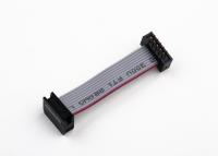 China Black IDC Flat Cable Assemblies  With DIP Plug , Customized Electronic Ribbon Cable for sale