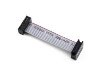 China Black IDC Flat Cable Assemblies  With DIP Plug , Customized Electronic Ribbon Cable for sale