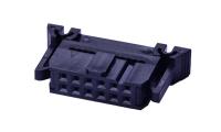 China 2.54MM Pitch IDC socket Female Connector with Butterfly hook PBT Insulation for sale