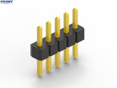 China Single Row 10 Pin Header Connector , Pcb Pin Connector Withstand Voltage 500V for sale