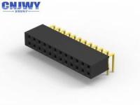 China Femal PCB Header Connector Gold Flash PBT Material Insulation Resistance for sale