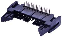 China Square Circuit Board Pin Connectors , 2.54 Mm Right Angle Wire To Board Header for sale
