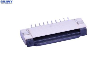 China 1.0 Mm Horizontal FPC Cable Connector Height 2.17 MM With Lock Rated Voltage 50V for sale