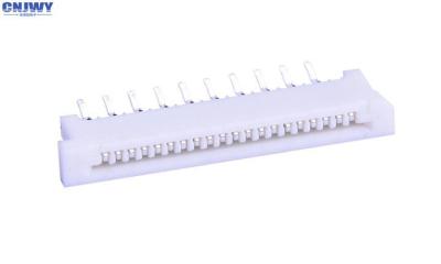 China White1 MM FPC Cable Connector PA46 Height 5.5MM high Insulation resistance for sale