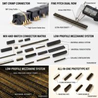 China Breakaway Snap-Off Single Row Male Pin Header Strip Connector 2.54mm Pitch 40-Pin Customizable Length for sale