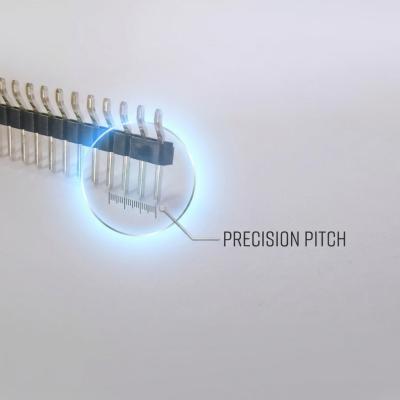 China Breakaway Snap-Off Single Row Male Pin Header Strip Connector 2.54mm Pitch 40-Pin Customizable Length for sale