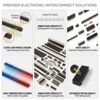 China Surface Mount Single Row Male Pin Header Connector 2.54mm Pitch SMT PCB Board Mount for sale