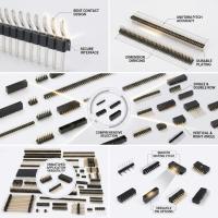 China Right Angle Single Row Male Pin Header Connector 2.54mm Pitch 90 Degree PCB Through-Hole for sale