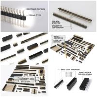 China Dual Row Straight Male Pin Header Connector 2.54mm Pitch PCB Through-Hole 80-Pin Configuration for sale