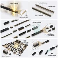 China Dual Row Straight Male Pin Header Connector 2.54mm Pitch PCB Through-Hole 80-Pin Configuration for sale