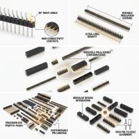 China Single Row Straight Male Pin Header Connector 2.54mm Pitch Through-Hole PCB Mount 40-Pin Strip for sale