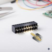 China Automotive Grade 2.54MM Dual Row Female Header Connector Gold Flash PA9T High Vibration PCB Through Hole IP67 for sale