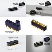 China Ultra-Fine 1.0MM Pitch Dual Row Female Header Connector Gold Flash PA6T 04P-80P High Density PCB Socket for sale