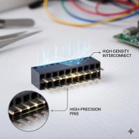 China High Temperature PA9T 2.0MM Pitch Dual Row Female Header Connector Gold Flash 04P-60P PCB Socket for sale