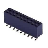 China Single Row 2.54MM Pitch Vertical Female Header Connector 02P-40P Gold Flash PA6T Through Hole for sale