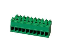 China CPT 3.50mm Pitch Electrical Connector Blocks , Pluggable Terminal Block With Crews 90° for sale