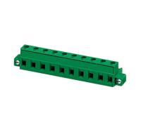 China 1*15P Screw Terminal Block Connector Pluggable Type 30-12AWG H18.2mm R/A With Screw for sale