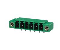 China PA66 SN Plated Plug In Terminal Block CST 3.50mm Pitch DIP Wafer H 12.7mm With Flange for sale