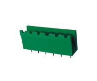China 5.08mm Center Space Terminal Strip Connector 1*08P PA66 SN Plated DIP/RA 300V 18A for sale