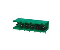 China 5.08mm Center Space Terminal Strip Connector 1*08P PA66 SN Plated DIP/RA 300V 18A for sale