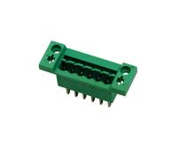 China Durable 300V 18A Terminal Block Connector 1*06P PA66 SN Plated DIP With Flange for sale